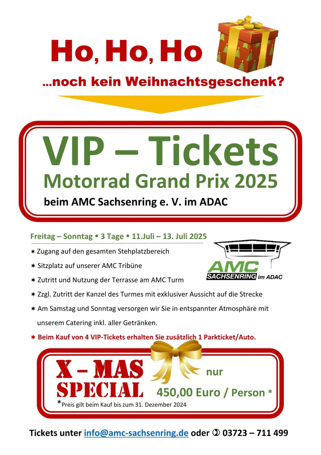 HoHoHo – VIP Karten – AMC-Sachsenring e.V.